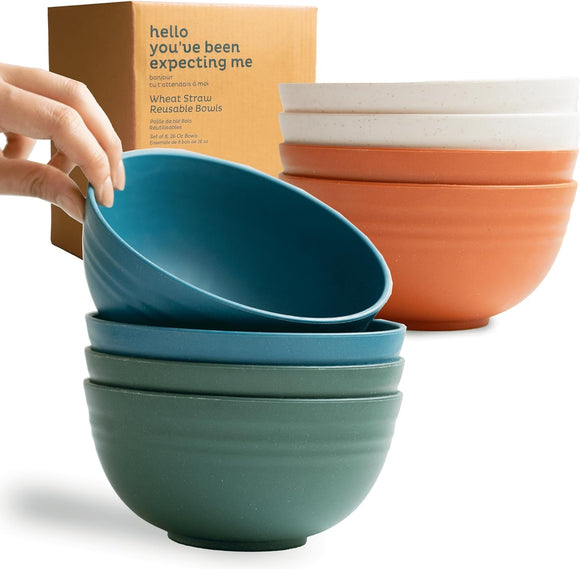 Reusable Wheat Straw Bowls - Non-Toxic Bowls for Kids – nooktheory